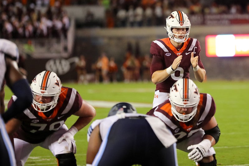 A deeper look at Grant Wells in Virginia Tech's opening win over ODU