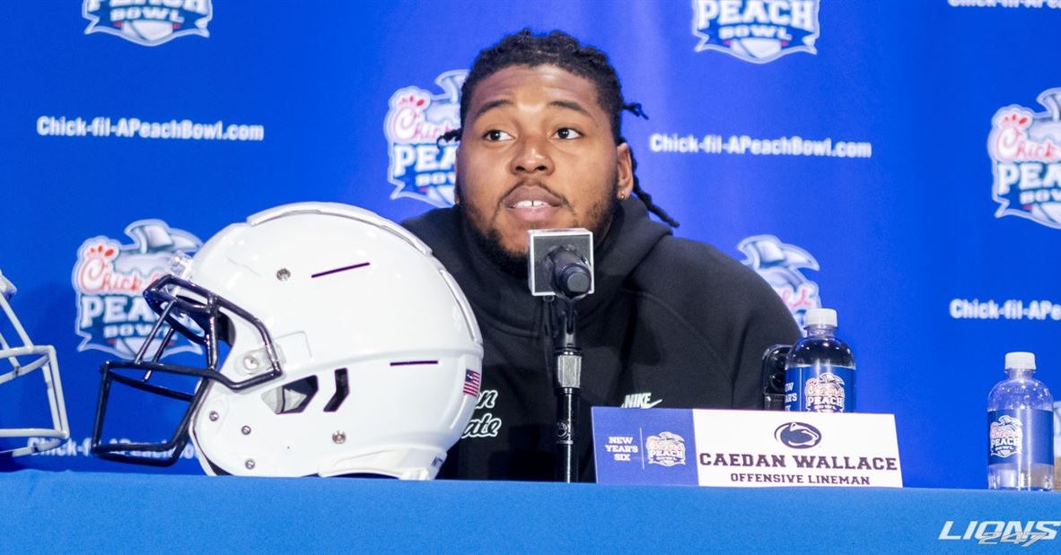 Former Penn State offensive lineman Caedan Wallace signs rookie ...