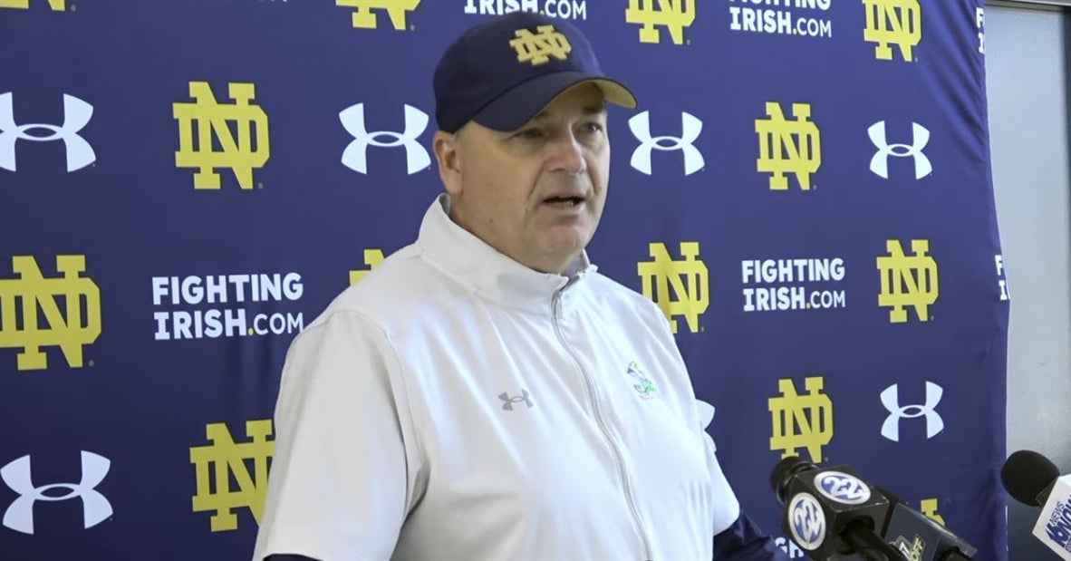 Everything Notre Dame Football Coach Mike Denbrock Said Tuesday Before ...