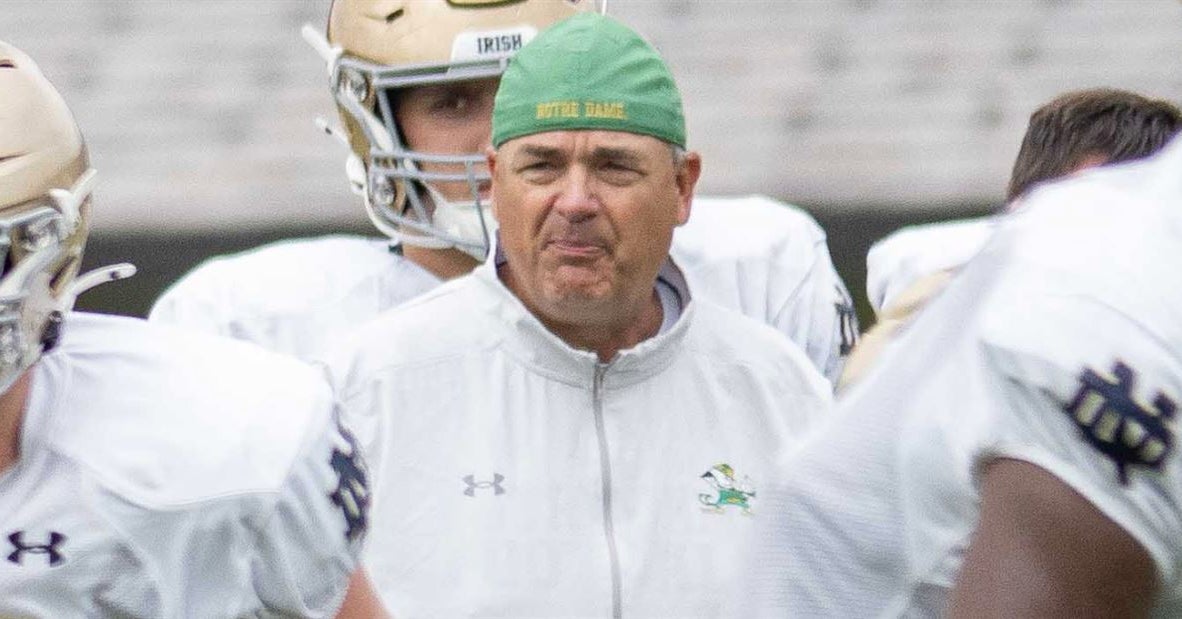 Everything Notre Dame Football Coach Mike Denbrock Said Tuesday Before ...