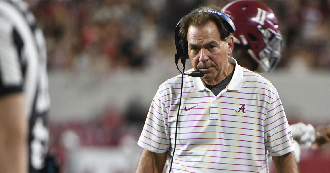 Saban talks OL play, Texas' big-play potential on SEC teleconference