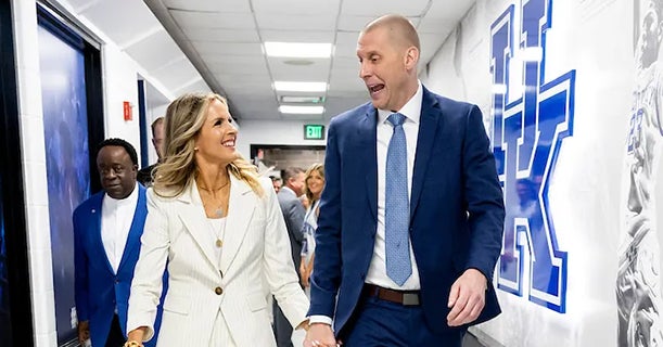 Lee Anne Pope laughs, and explains, Mark's shepherd faux pas