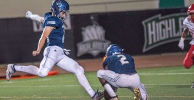 Top ranked place kicker Josh Bryan changes course