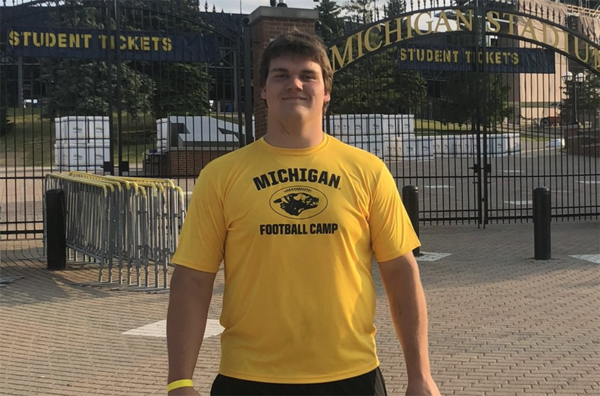 Elite offensive lineman Tyler Merrill calls Michigan a ‘Lineman Factory’