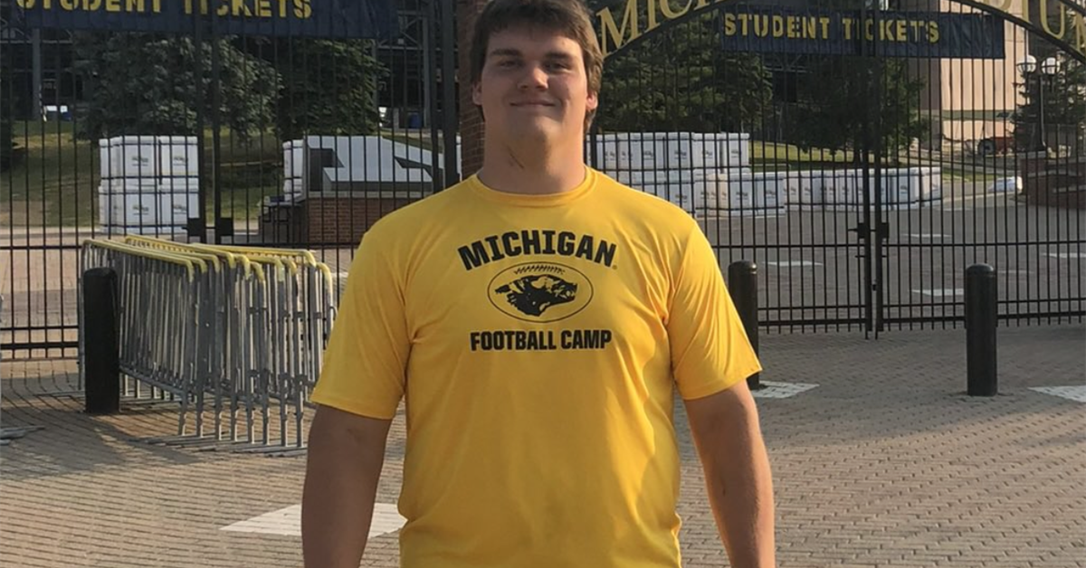Elite offensive lineman Tyler Merrill calls Michigan a ‘Lineman Factory’