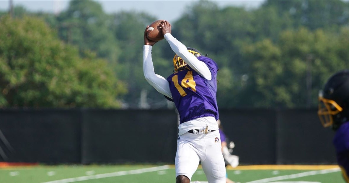 Powell making plays on the back-end for ECU in practice