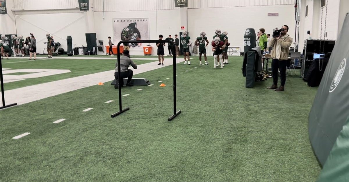 WATCH: Practice clips from Michigan State's 10th session of spring ball