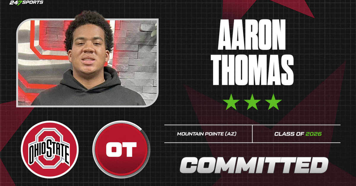 O-tackle Aaron Thomas has committed to Ohio State