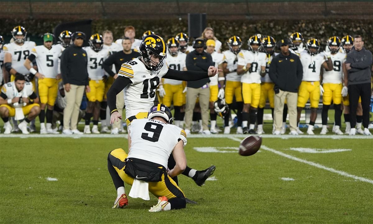 Iowa kicker Drew Stevens is the Big Ten Special Teams Player of the ...