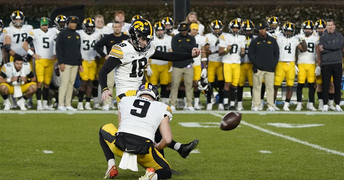 Iowa kicker Drew Stevens is the Big Ten Special Teams Player of the ...