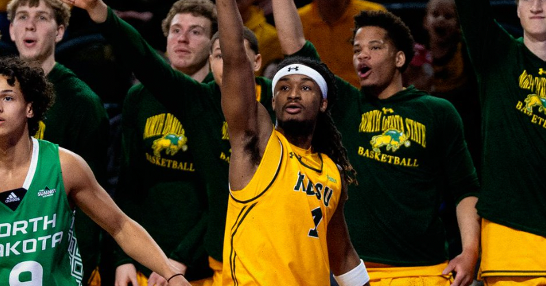 Bison blow out Hawks before record crowd on Senior Day