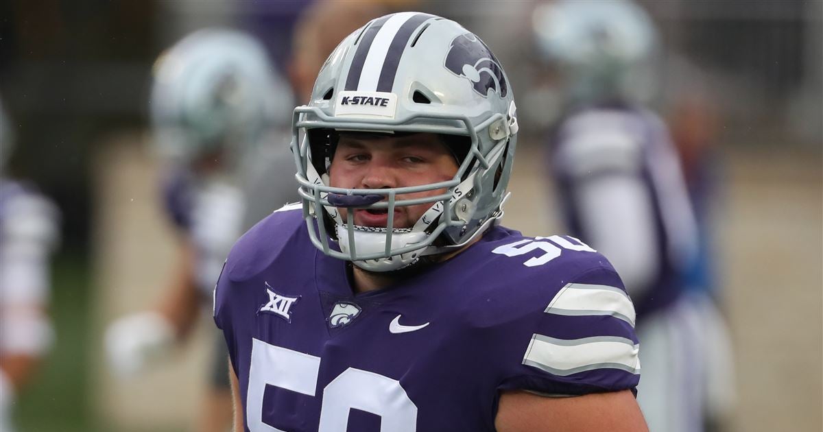 Kansas State All-Big 12 offensive lineman Cooper Beebe will return in 2023