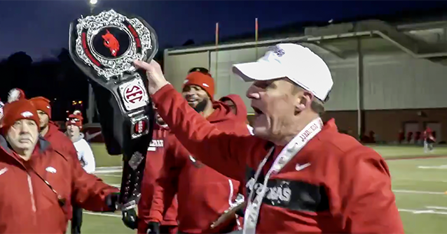 Razorbacks battle for championship belt
