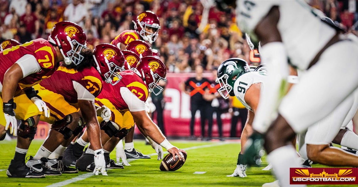 USC offensive line makes loud statement in Trojans' 45-31 Michigan ...