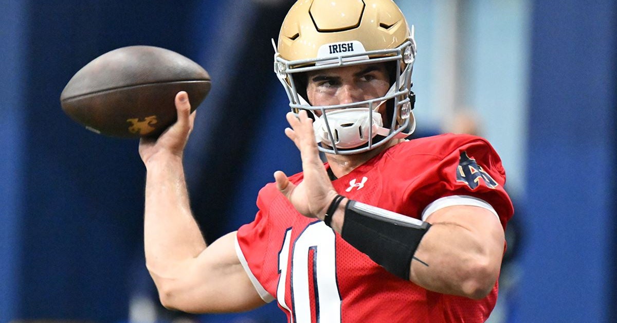 Notre Dame football: QB Sam Hartman wows media with dominant spring game