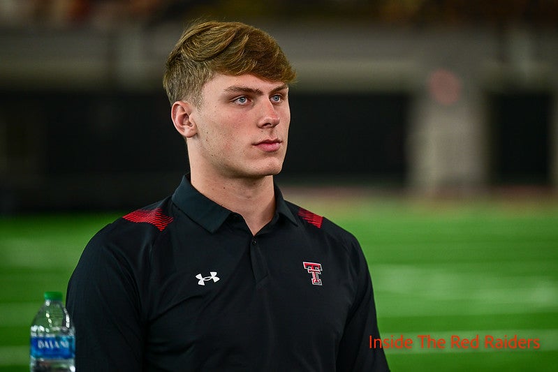 Texas Tech TE Mason Tharp discusses offseason improvements, bond with ...