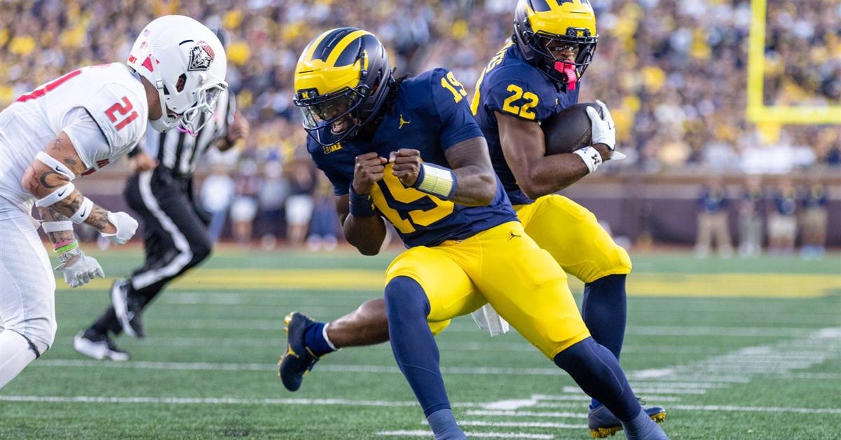Bryce Underwood delivers key block on Michigan rushing touchdown ...