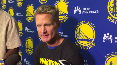 Steve Kerr says Steph Curry organized the "Super Villain" party