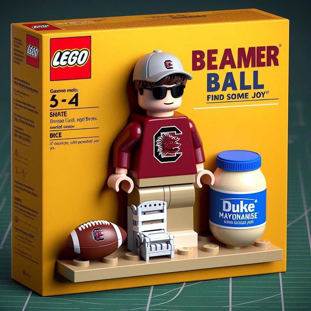 Beamer and Dabo Legos.