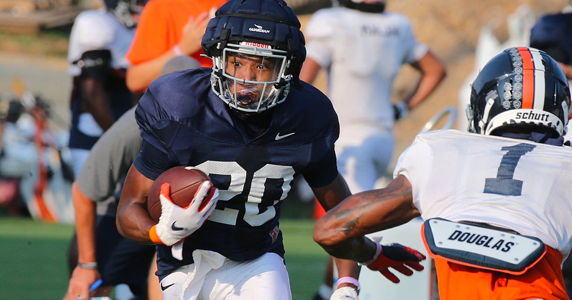 Ronnie Walker in UVA uniform for the first time vs. UNC