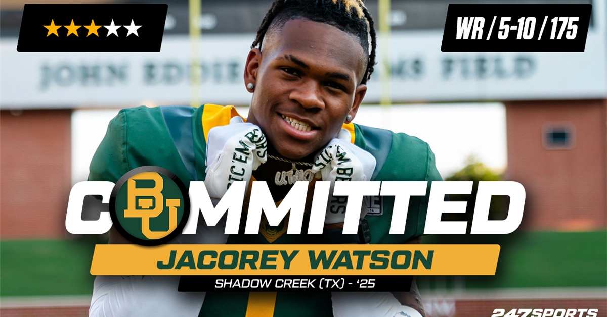 Four-star wide reciever Jacorey Watson chooses Baylor