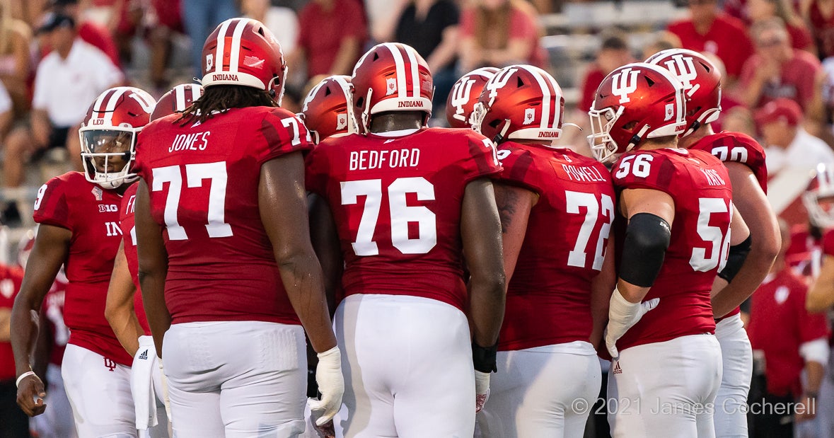 Indiana offensive tackle Matthew Bedford out for the season with torn ACL