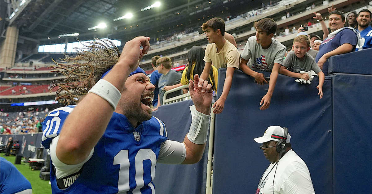 Gardner Minshew leads Colts to win, calls it slice of heaven