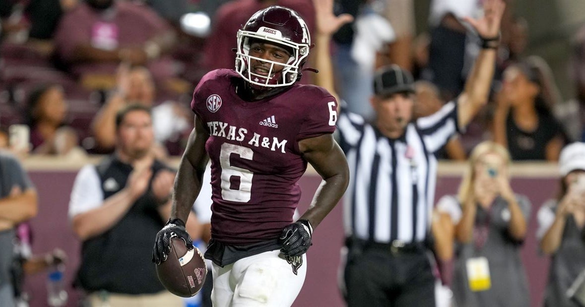 WATCH: Devon Achane TD run gives A&M first lead of game