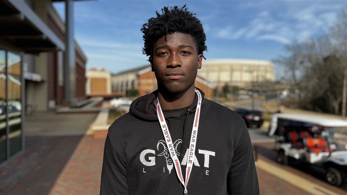 Junior Day changes opinion of Auburn for 5-star 2026 LB Anthony 'Tank ...