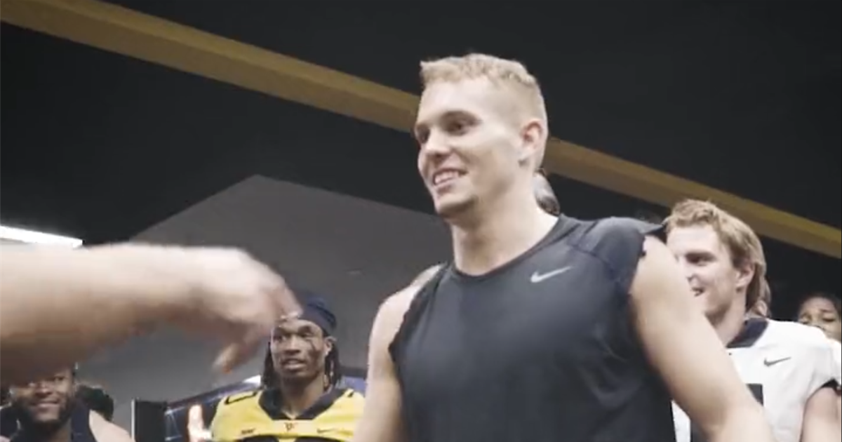 West Virginia football: WR Preston Fox presented with scholarship after ...