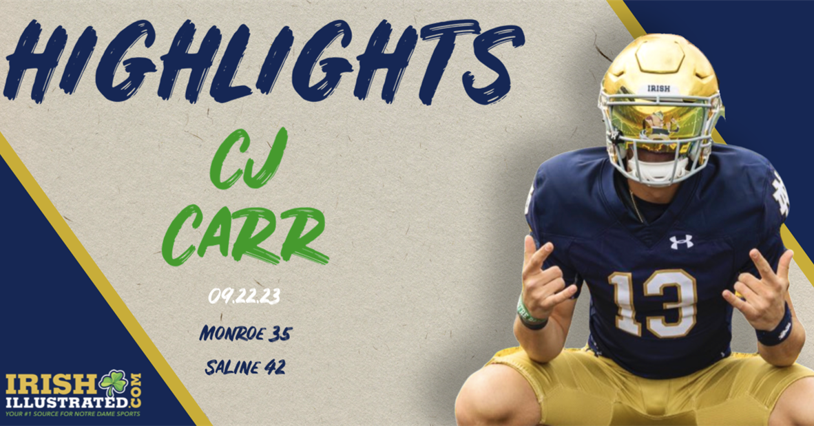 '24 MI QB CJ Carr (Notre Dame Signee) | Page 79 | Irish Envy | Notre ...