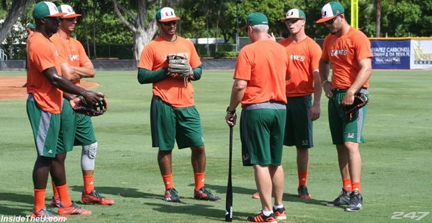 PHOTOS: Canes Regional Baseball Practice