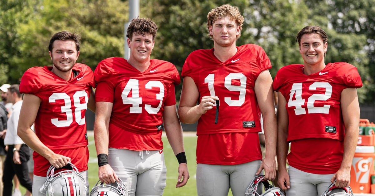 Ohio State's Nick McLarty has black stripe removed
