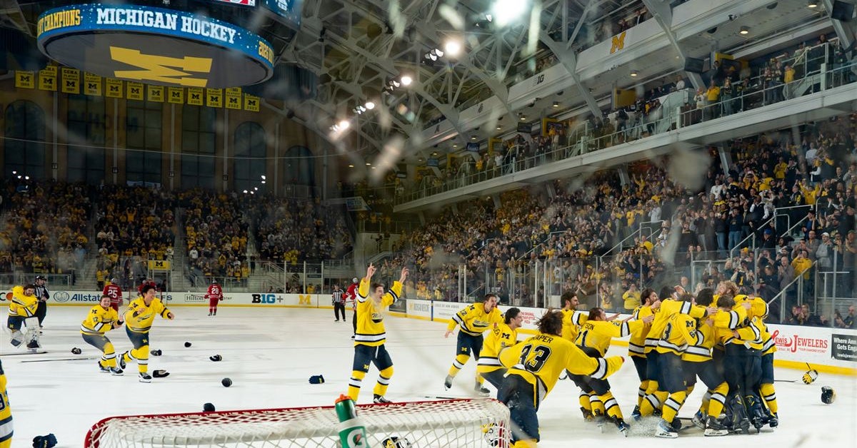 Michigan hockey wins the Big Ten Tournament title, beating Ohio State ...