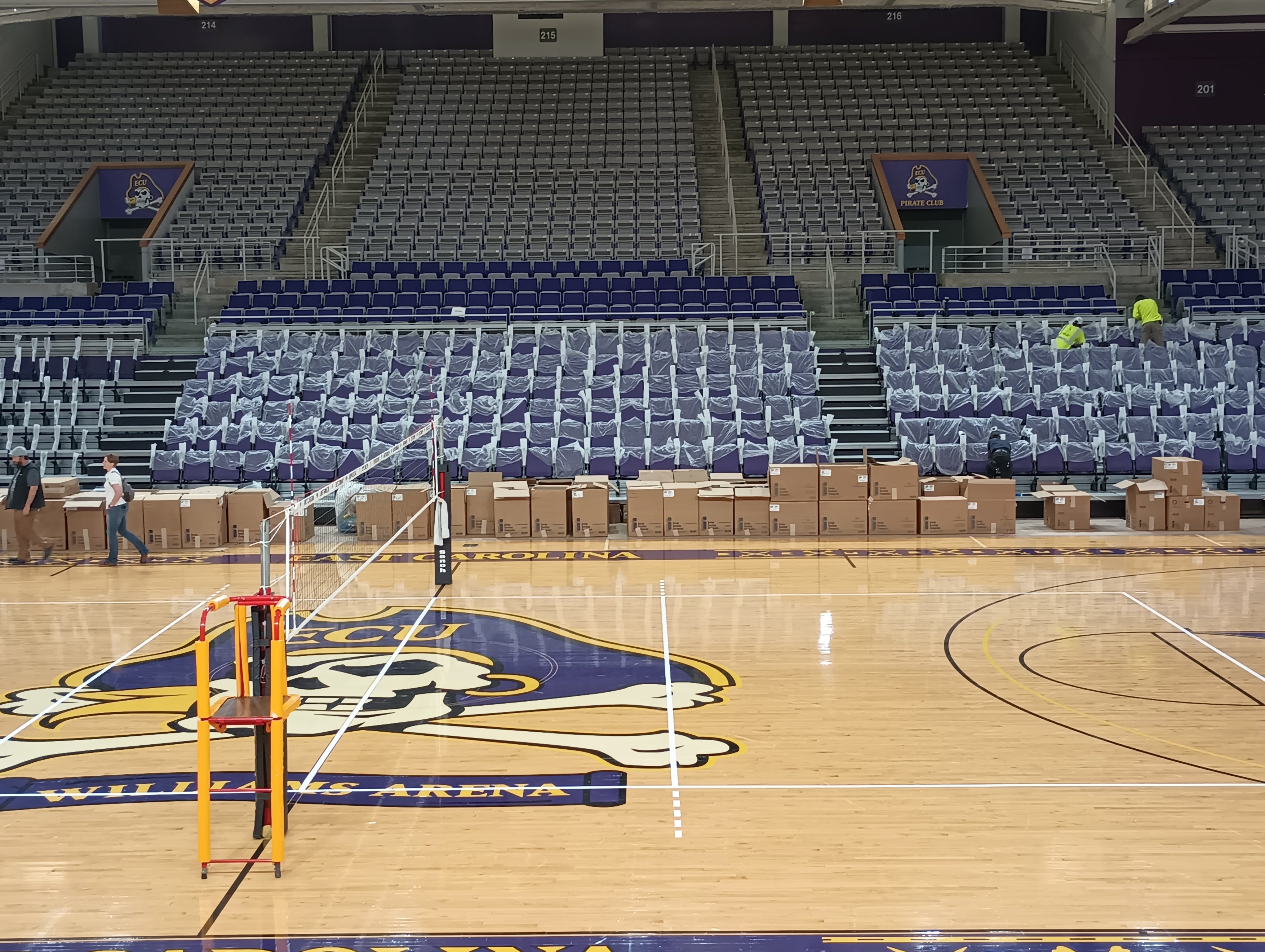 Minges update ... Seats install moving along