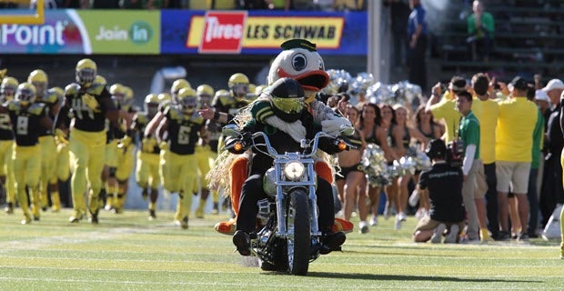 Photos: The Oregon Duck's motorcycle is for sale
