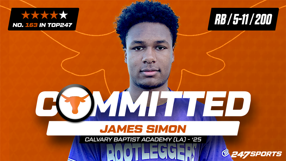 Texas lands Bayou State RB, Top247 prospect James Simon - Football Alliance
