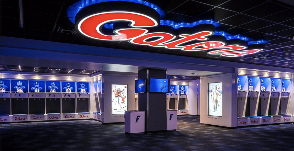 UF reveals first look at renovated locker room