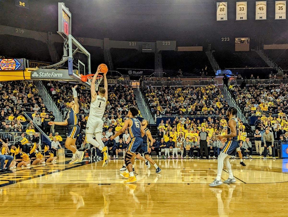Joey Baker, Hunter Dickinson overpower Toledo as Michigan advances in NIT