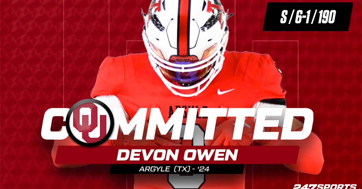 Oklahoma football lands 2024 safety Devon Owen as PWO commit