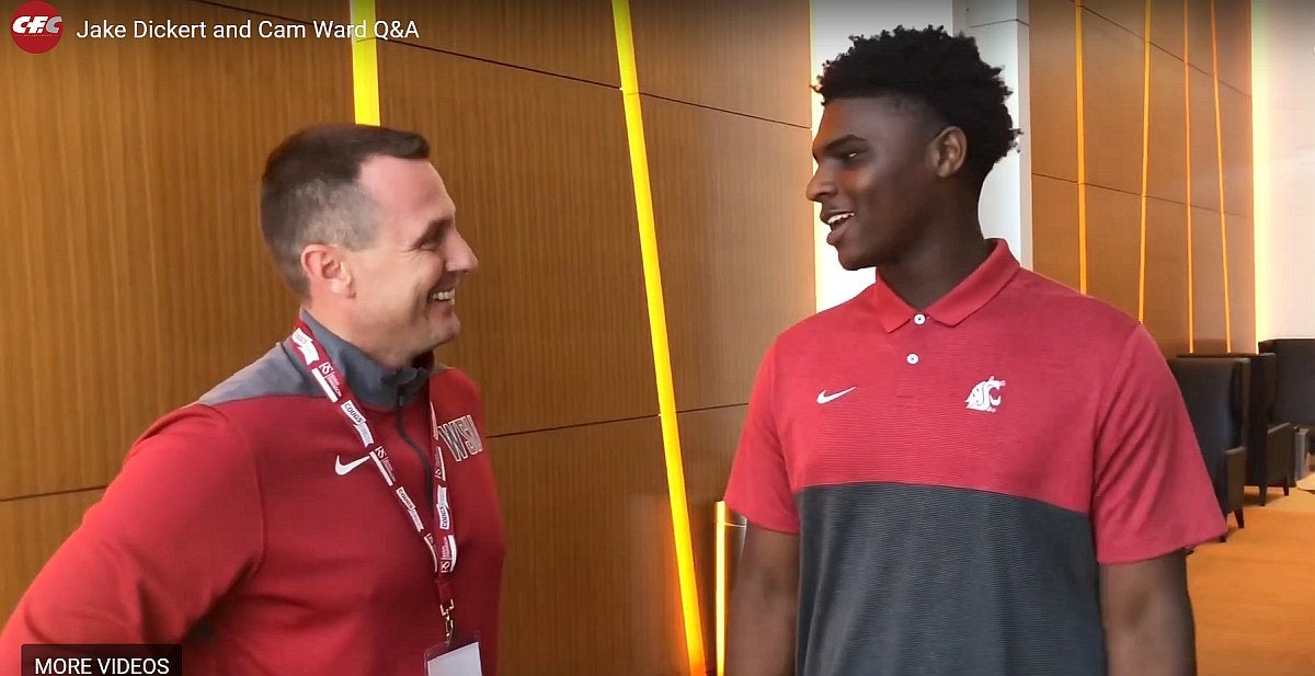 Faces of WSU football, Jake Dickert and Cameron Ward, interview each other!