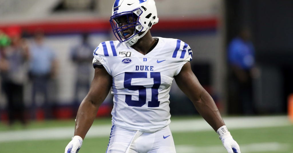 Duke Football Defensive Depth Chart vs UNC