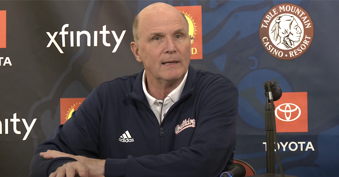 VIDEO: Coach Walberg, Alex Crawford react to Bulldogs' 69-64 loss to CSU