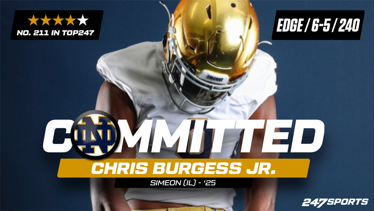 Four-star edge-rusher Christopher Burgess commits to Notre Dame