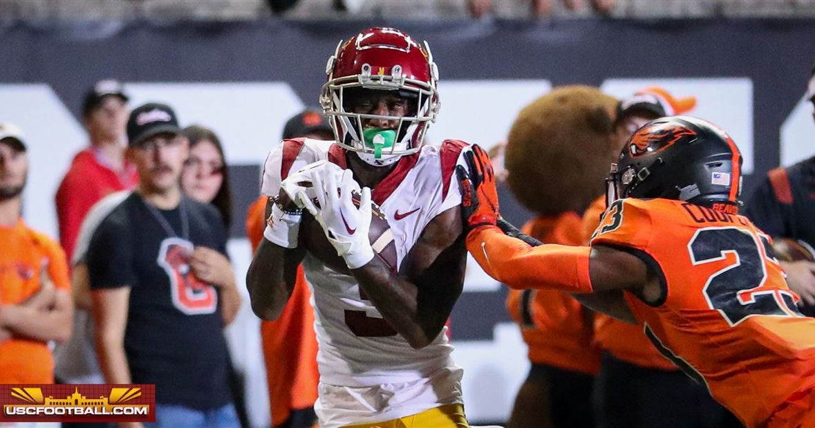 Jordan Addison, Kyron Hudson share high view of USC receiver development