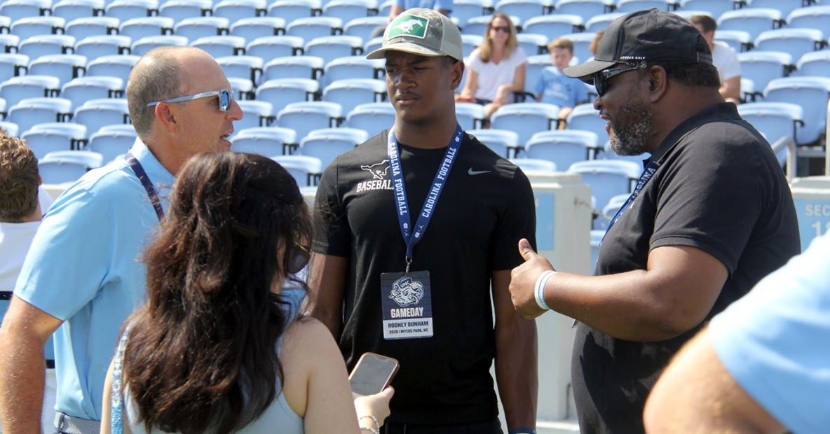 Four-Star '26 Edge Rusher Rodney Dunham Meets Mack Brown, Scott Forbes