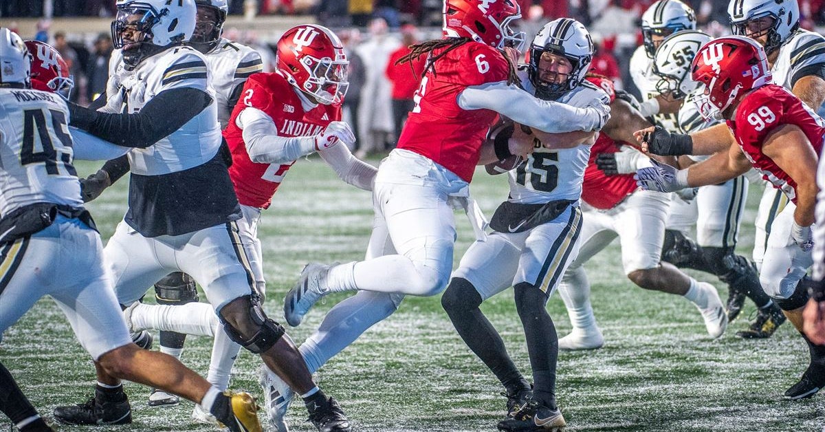 Indiana football vs. Purdue set for Black Friday, televised on NBC