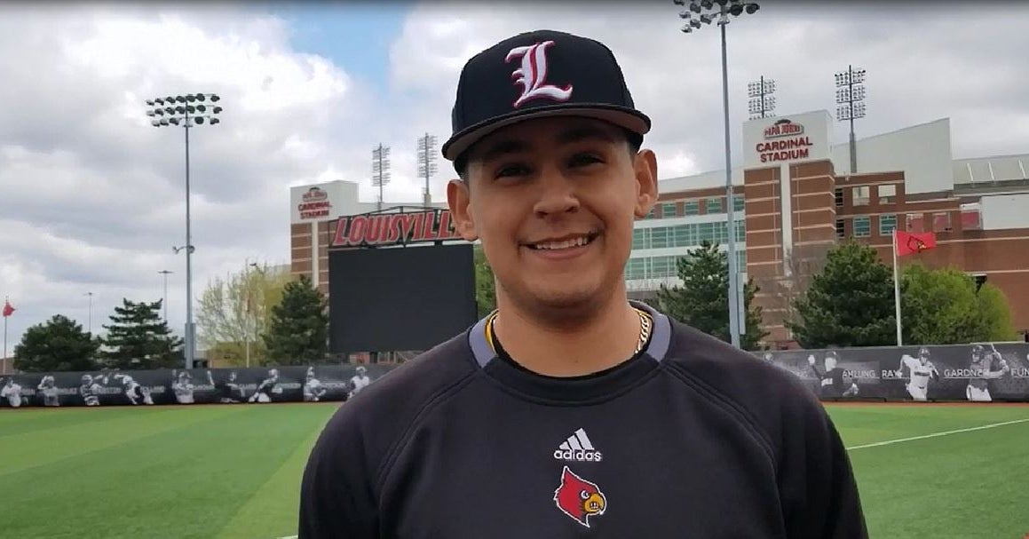 Pinkham back behind the plate for Louisville