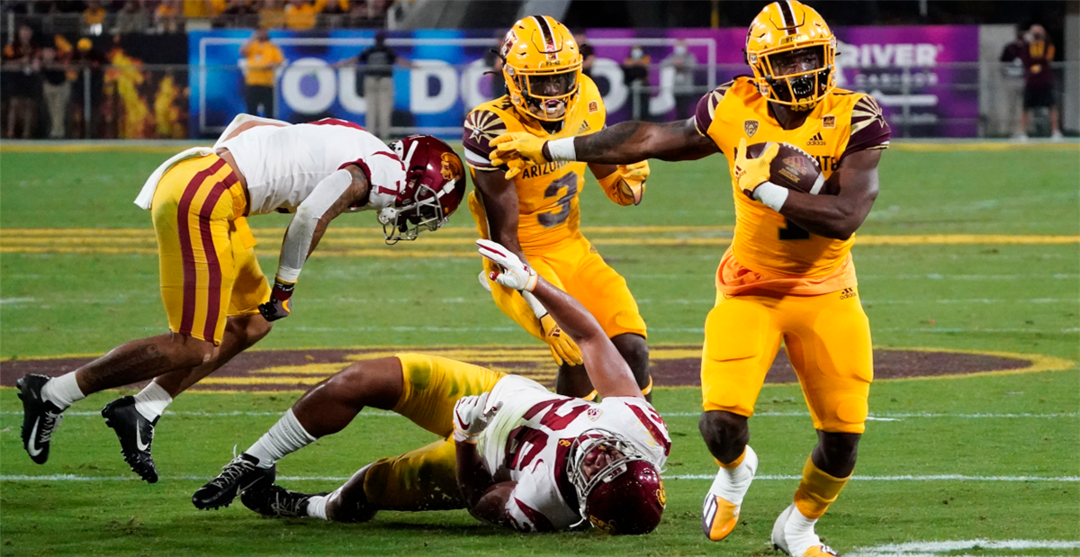 Video/quotes: Hill on dominant rushing performance, rising to USC challenge