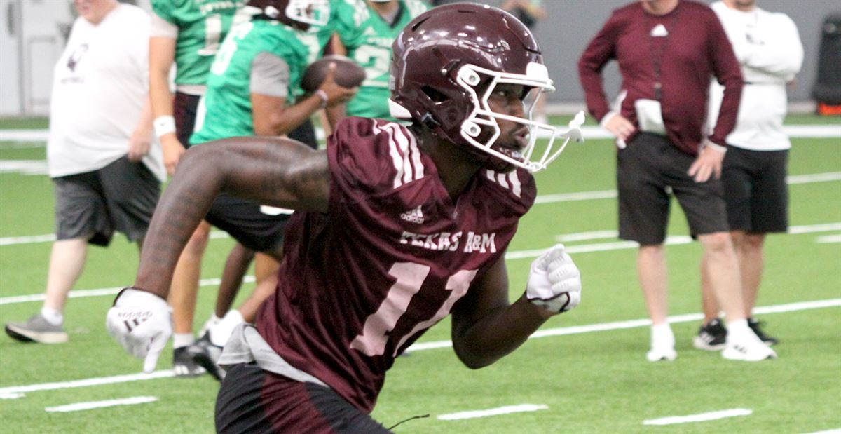 With a good sense of timing, Texas A&M WR Raymond Cottrell is drawing ...